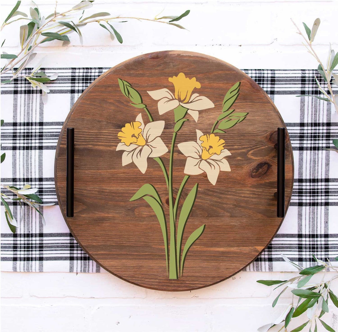 Daffodils Flower Stencils - Etsy