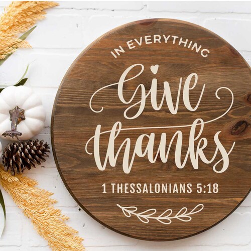 Give Thanks Stencil Fall Stencil Reusable Stencil | Etsy