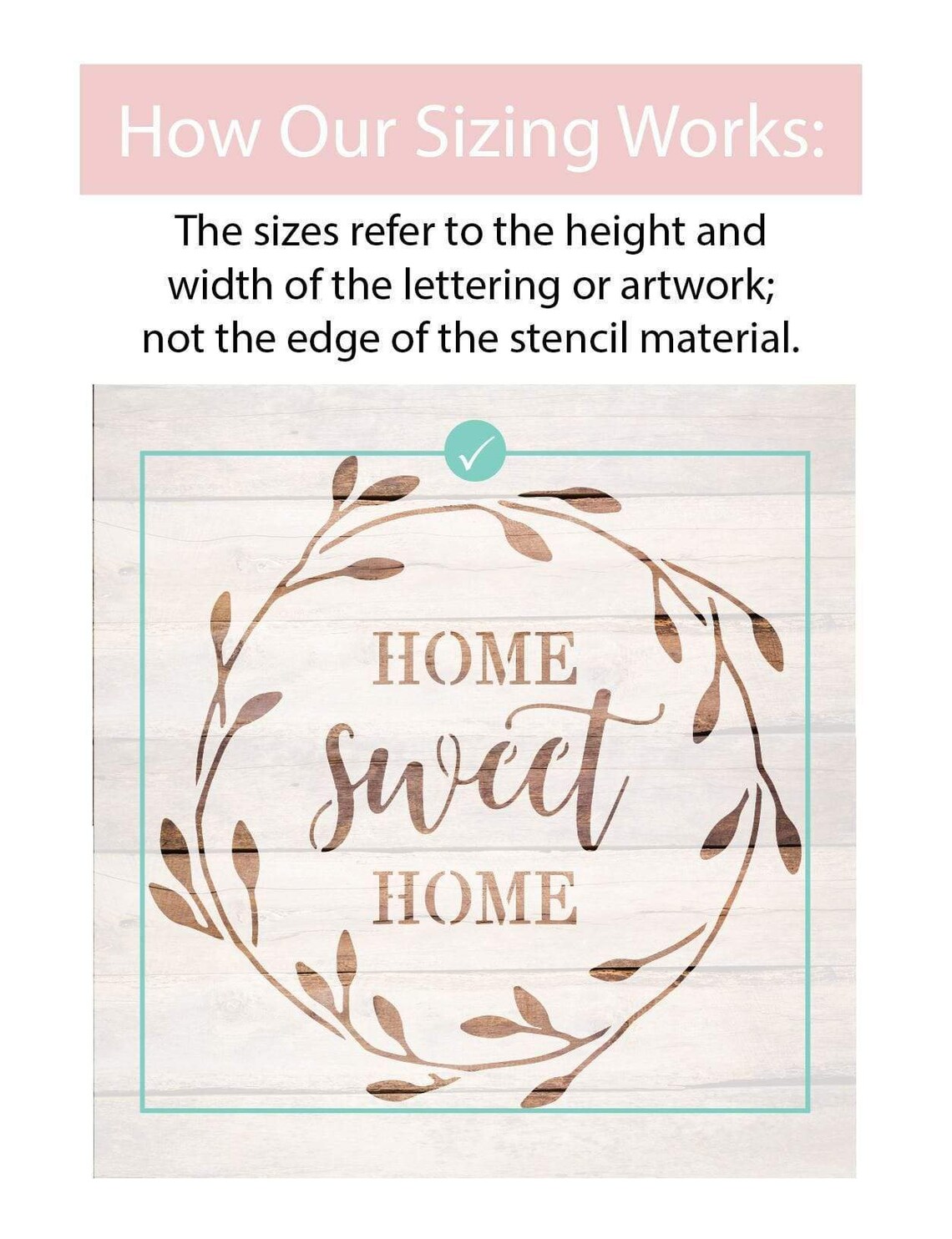 Home Stencil Home Sweet Home Stencil Mylar Reusable Stencil - Etsy