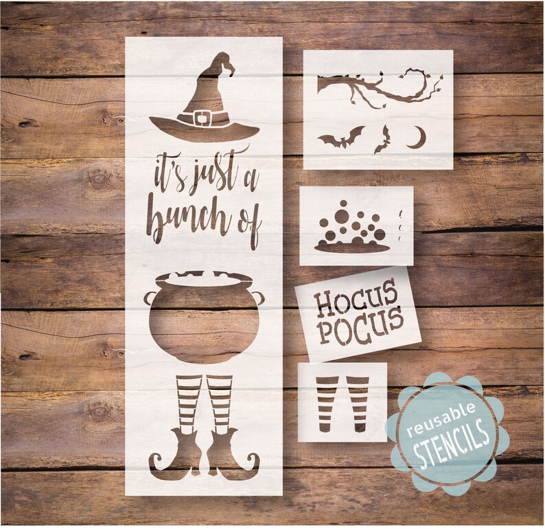Hocus Pocus Stencil Halloween Porch Stencil Reusable - Etsy