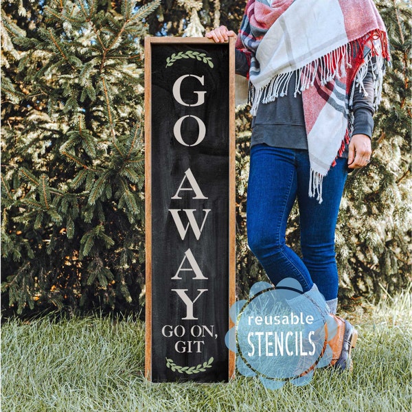 Go Away Porch Sign - Etsy