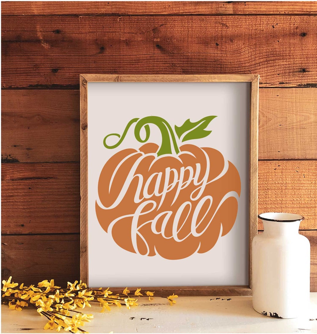 Happy Fall Stencil, Fall Pumpkin Stencil, Fall Stencil, Autumn Stencil ...
