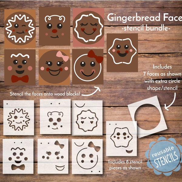 Gingerbread Face - Etsy