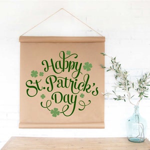 Happy St. Patricks Day Stencil, Shamrock Stencil, Four Leaf Clover ...