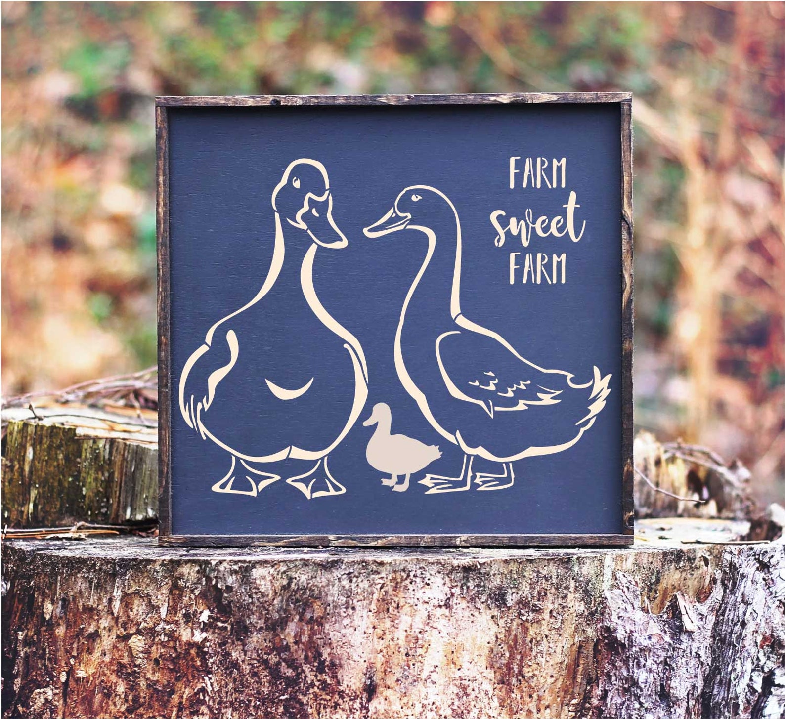 Duck Family Stencil, Farm Sweet Farm Stencil, Reusable Stencil, Stencil ...