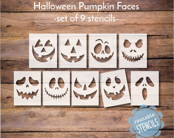 Face Pattern Stencil, Reusable Face Stencil, Art Stencil - DIY Craft ...