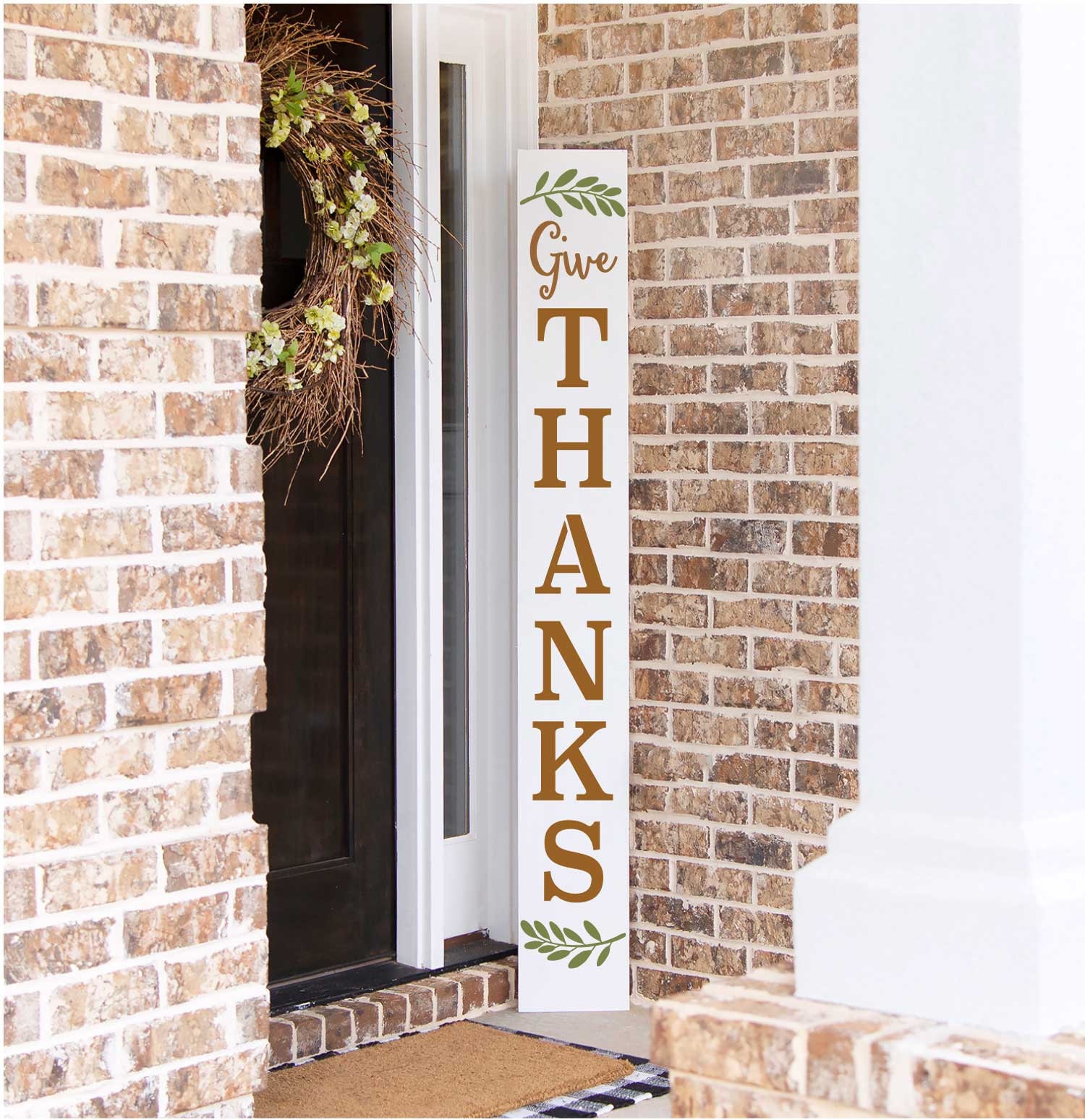 Give Thanks Stencil Porch Sign Stencil Thanksgiving Stencil - Etsy