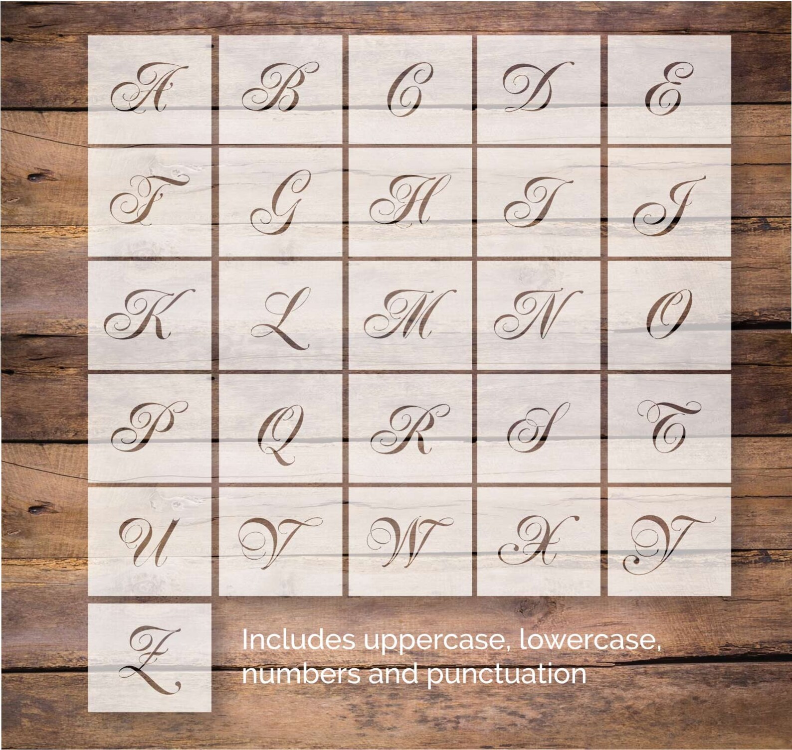 Fancy Alphabet Letter Stencils Monogram Letter Stencils - Etsy