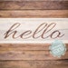 Hello Stencil Hello Sign Stencil Farmhouse Stencil Mylar - Etsy