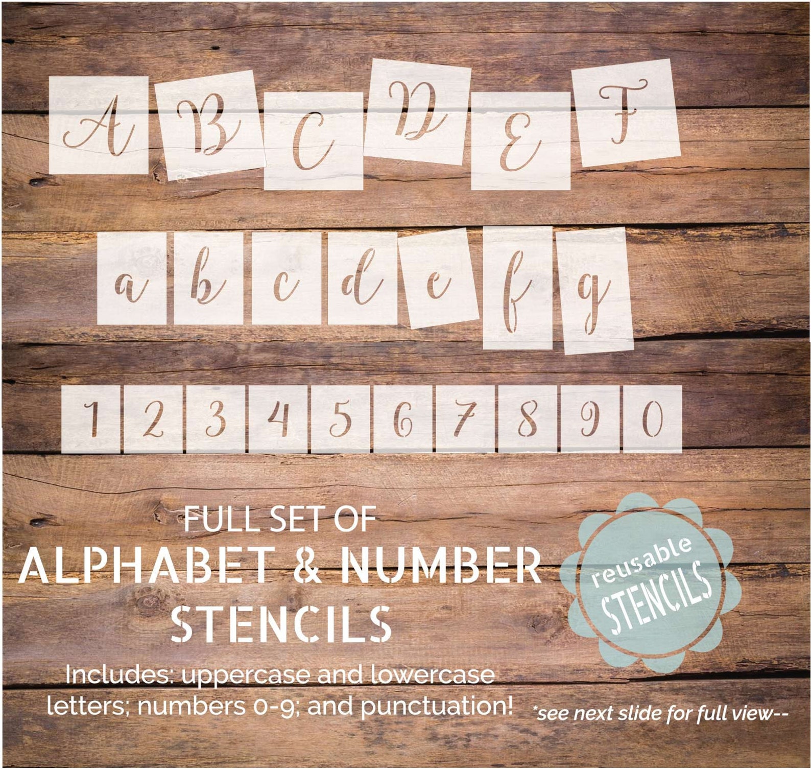 Alphabet Letter Stencils, Letter Stencils, Reusable Alphabet Stencils ...