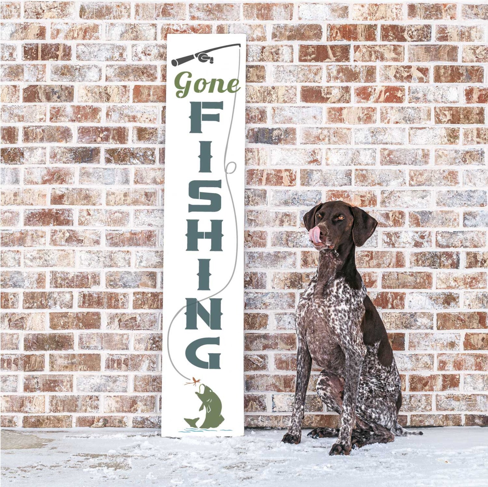 Gone Fishing Porch Stencil Fisherman Porch Stencil Fishing | Etsy