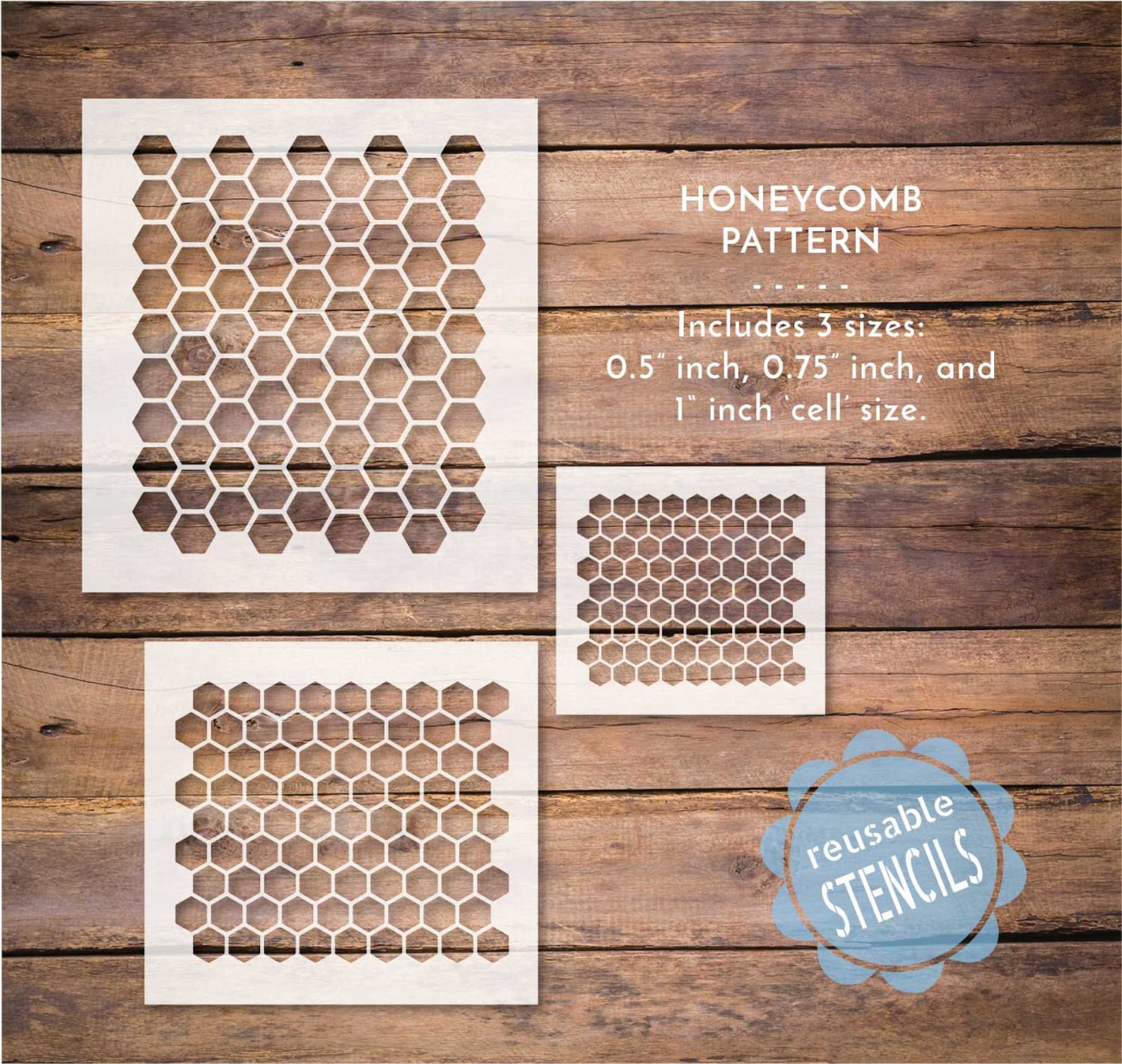 Honeycomb Stencil Reusable Stencil Mylar Stencil Honeybee - Etsy