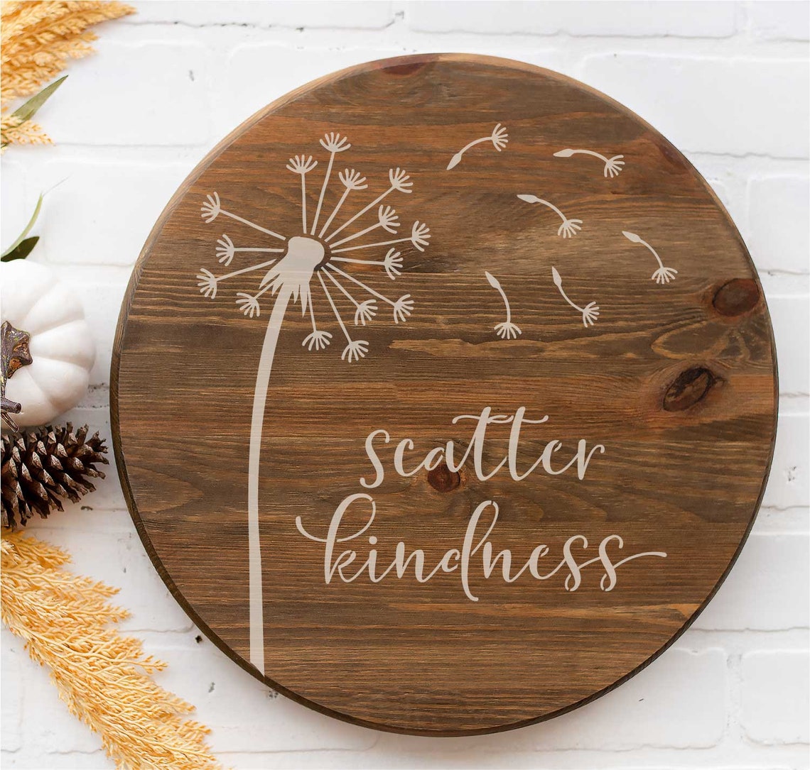 Scatter Kindness Stencil, Dandelion Stencil, Dandelion Seeds, Reusable ...