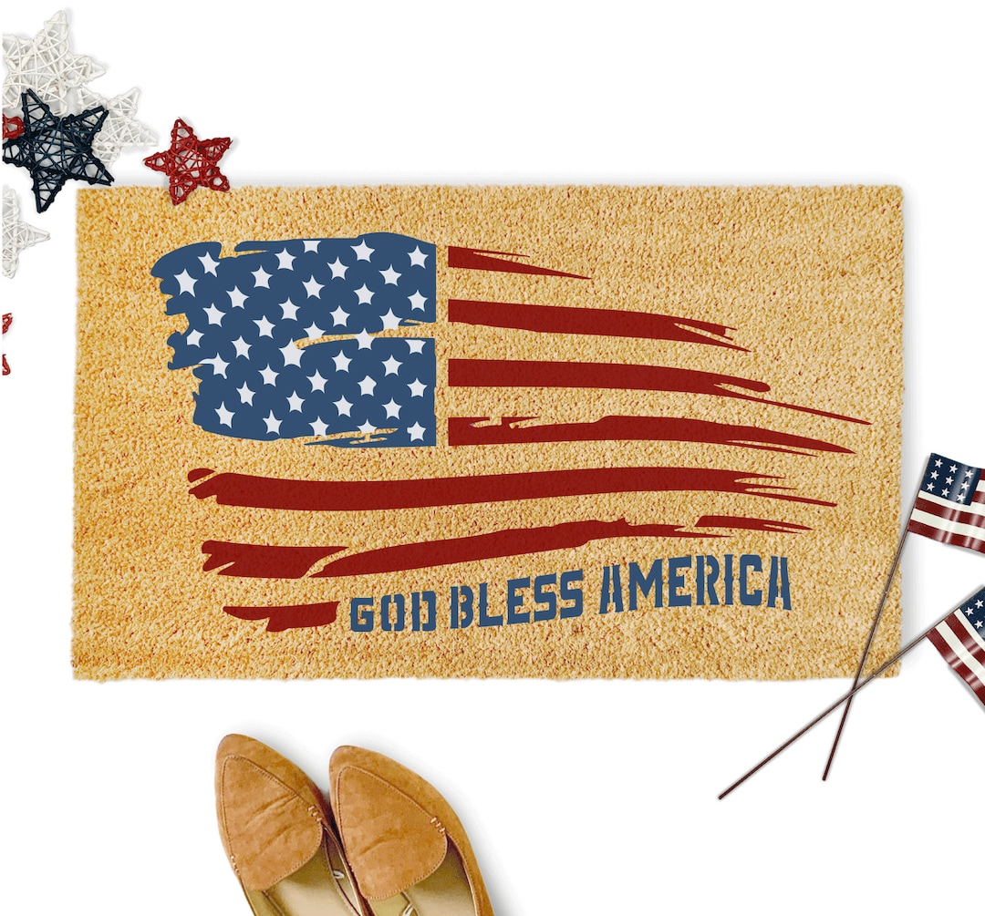God Bless America Stencil, Reusable Stencil, DIY Door Mat Stencil, Coco ...