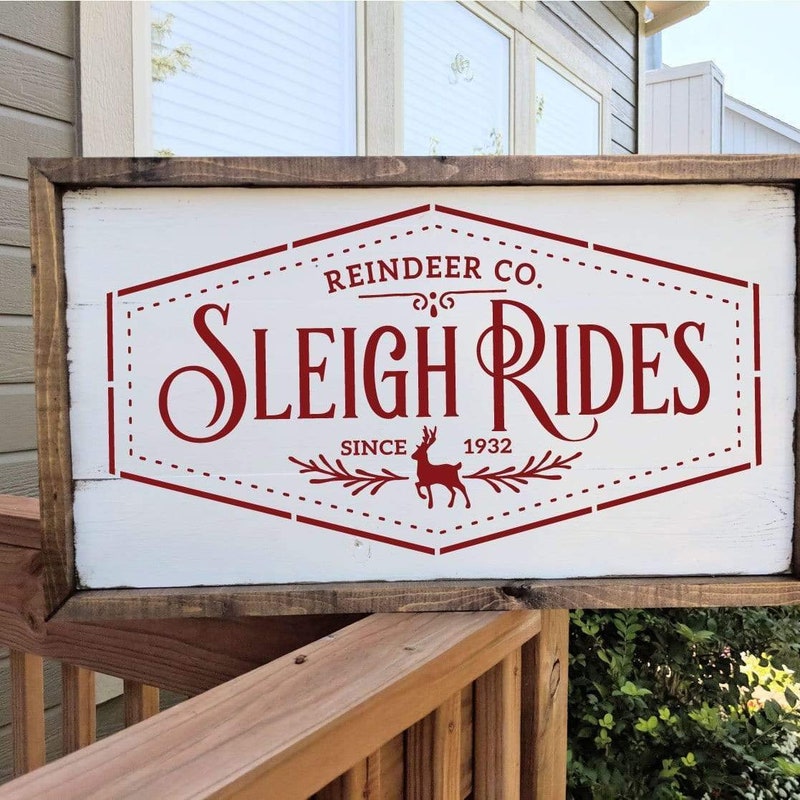 Sleigh Ride Sign - Etsy