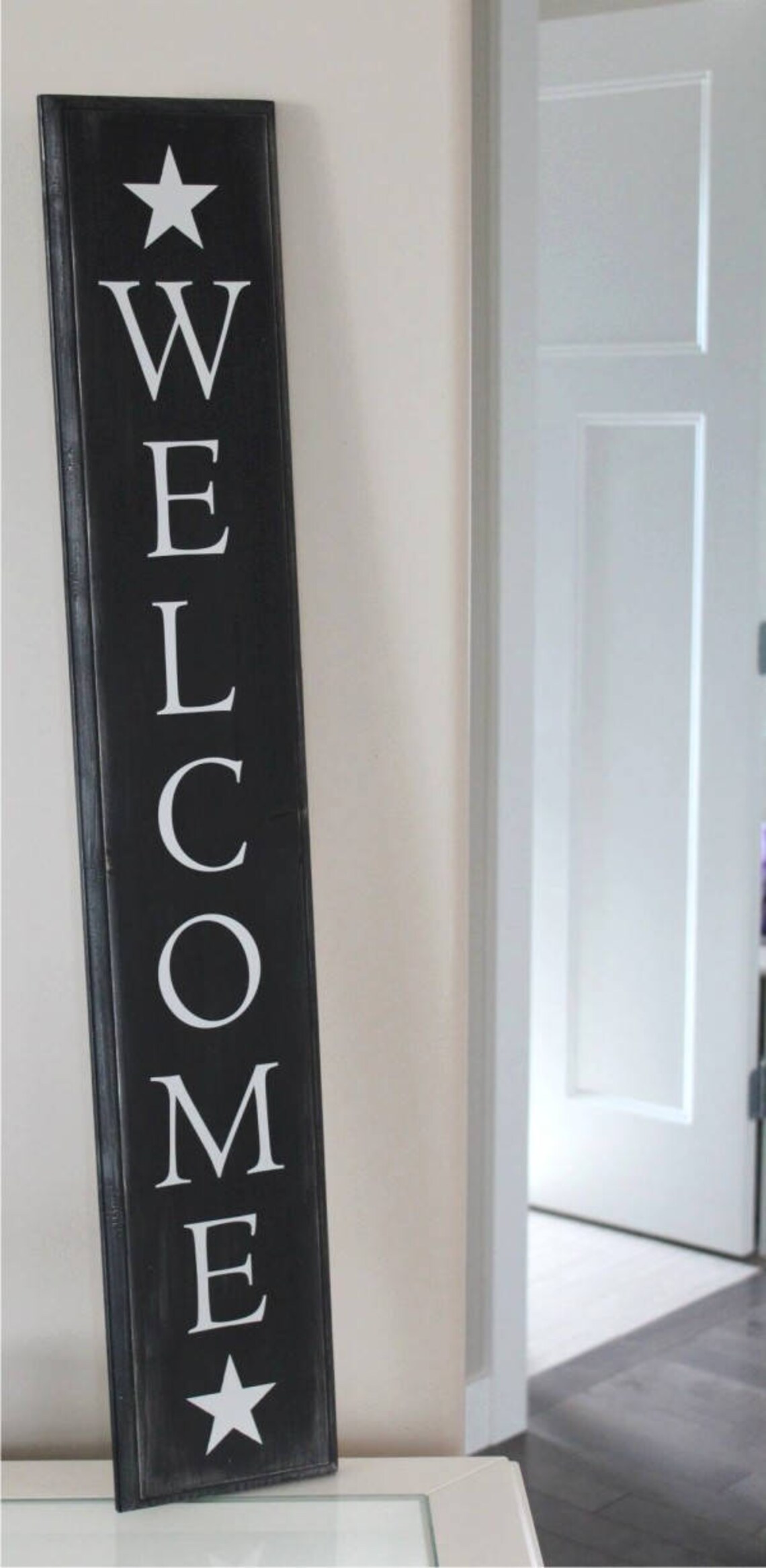 WELCOME Stencil Welcome With Stars Welcome Welcome Reusable | Etsy