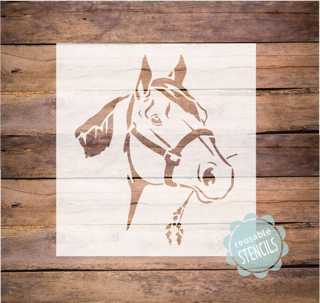 Horse Stencil, Farm Horse Stencil, Reusable Stencil, Stencil, Stencil ...