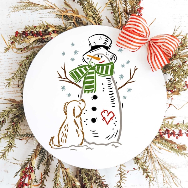 Snowman Stencils - Etsy