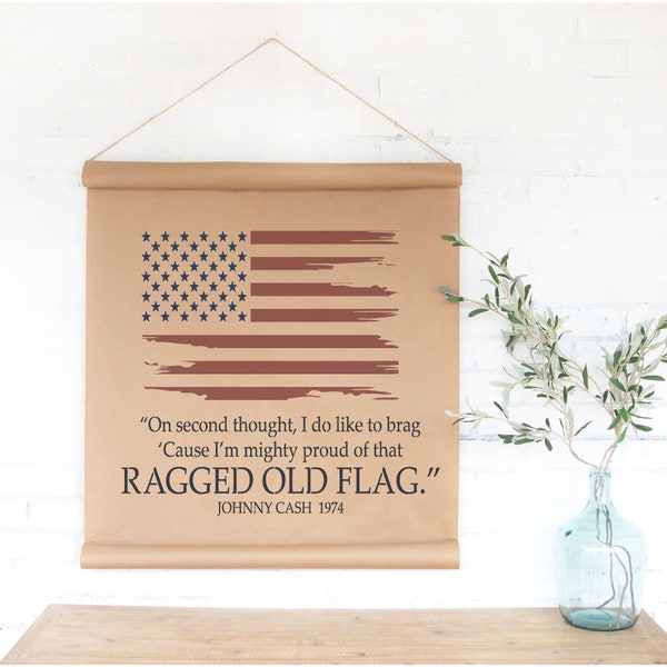 American Ragged Flag - Etsy