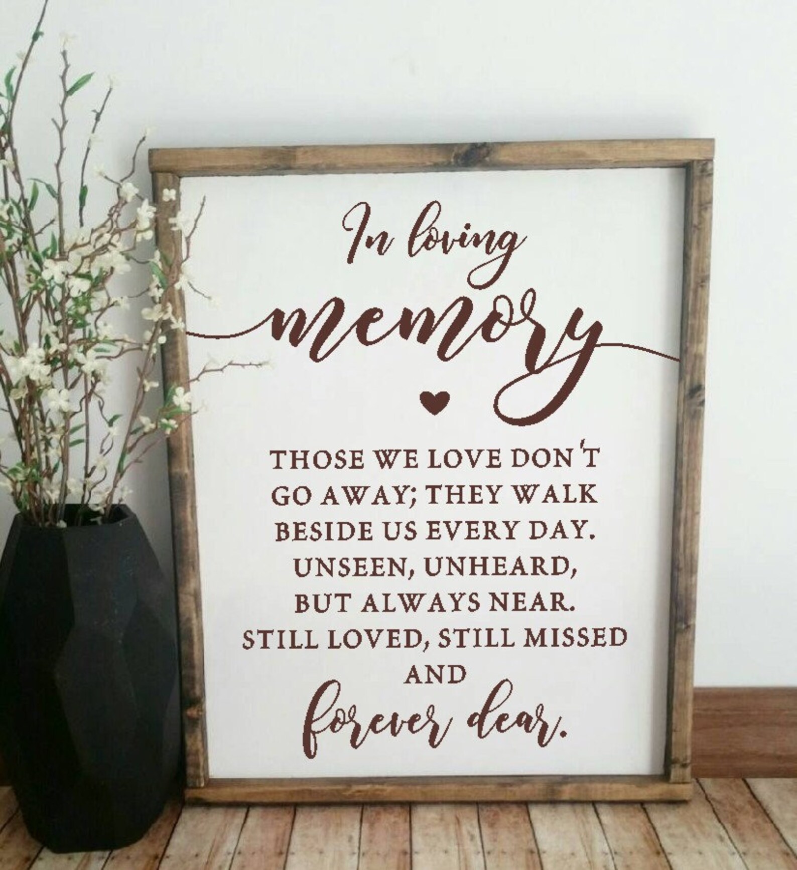 Memorial Poem Stencil in Loving Memory Stencil Wedding - Etsy