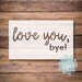 Love You Bye Stencil, Reusable Stencil, DIY Door Mat Stencil, Coco Door ...
