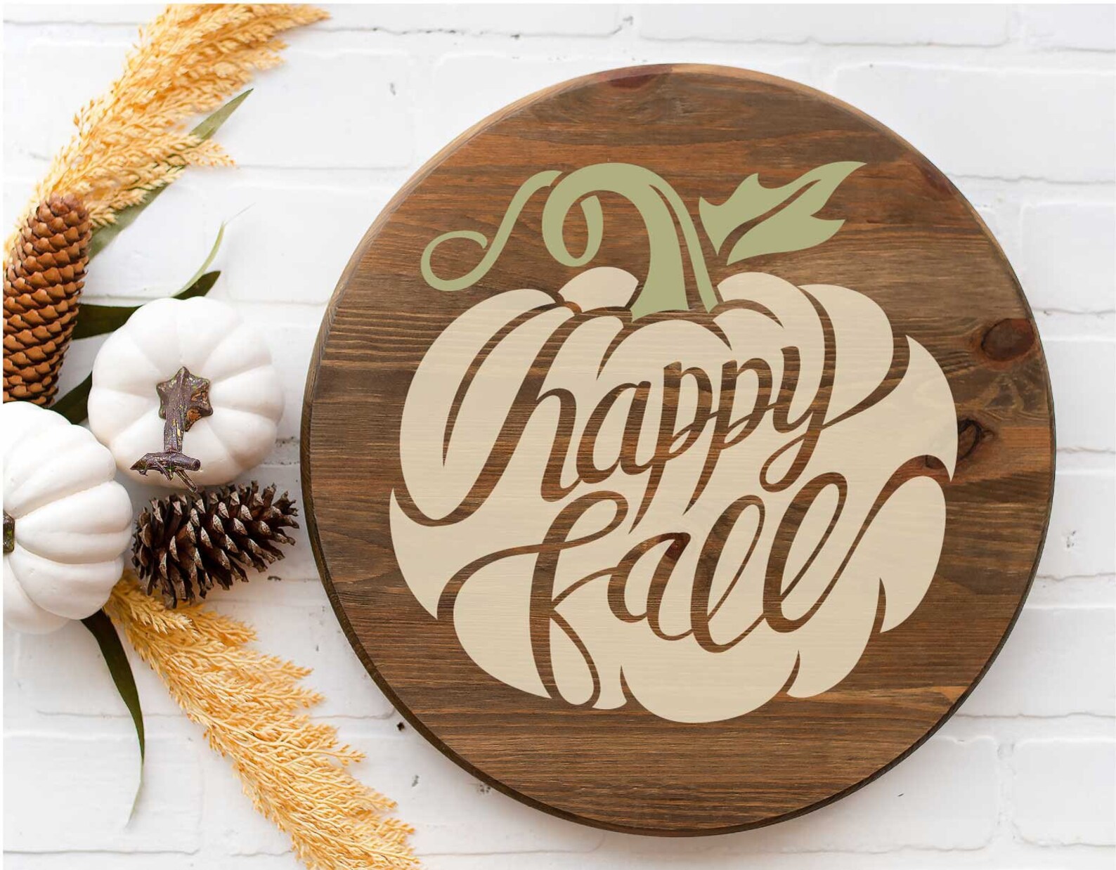 Happy Fall Stencil Fall Pumpkin Stencil Fall Stencil Autumn | Etsy