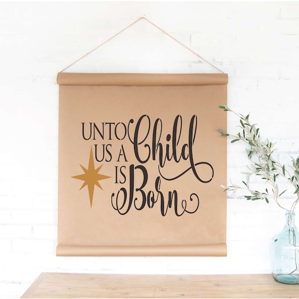 Unto Us a Child Is - Etsy