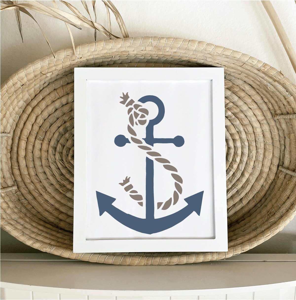 Boat Anchor Stencil, Lake Theme Stencils, Reusable Mylar Stencils for ...