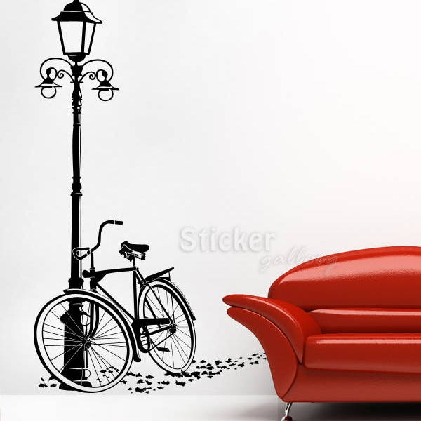 Bicycle Wall Decal - Etsy Australia