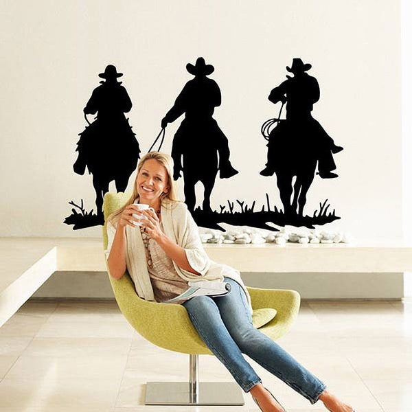Cowboy Wall Decal - Etsy