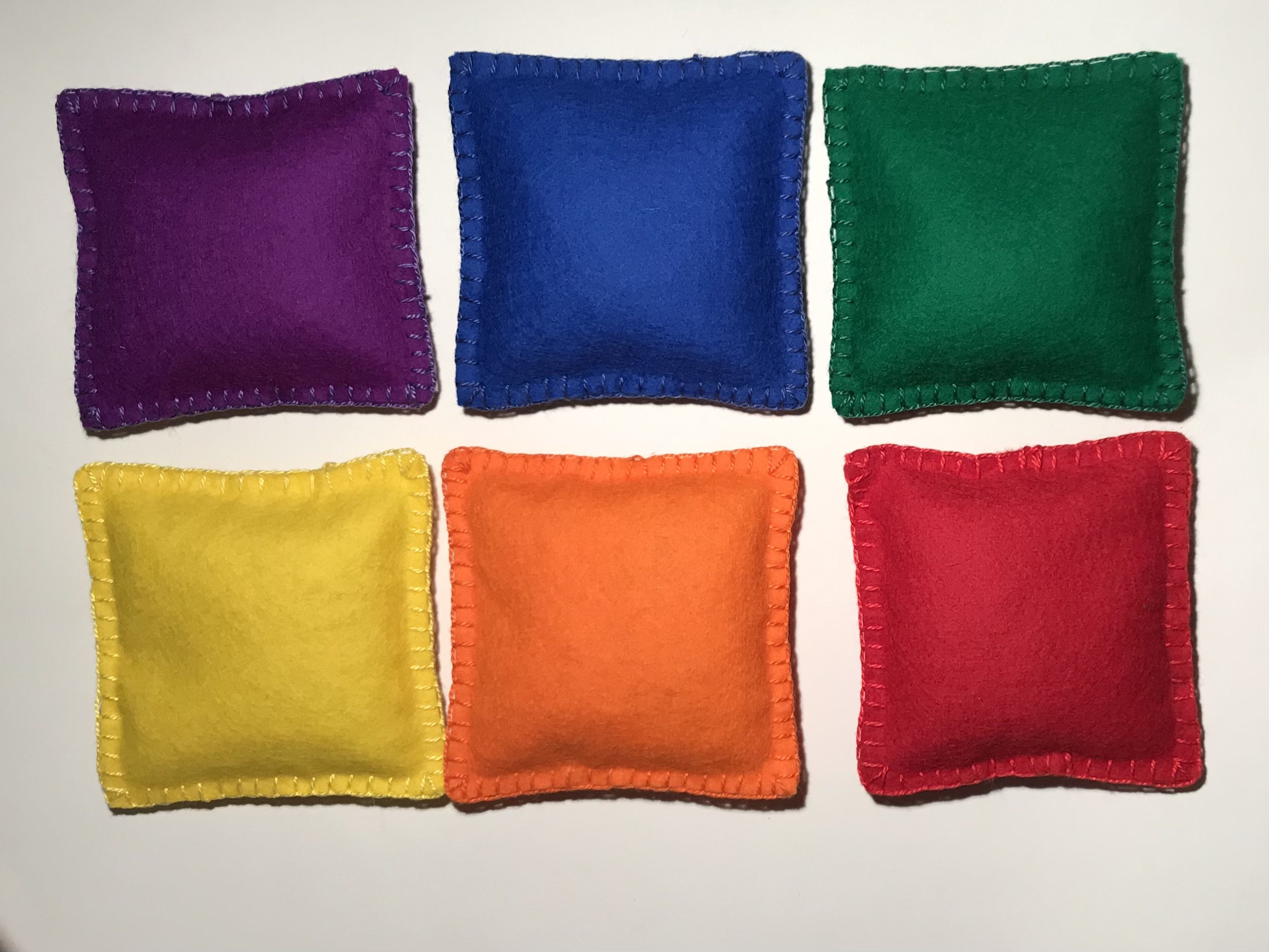 Waldorf Craft Kit Rainbow Wool Felt Beanbags - Etsy
