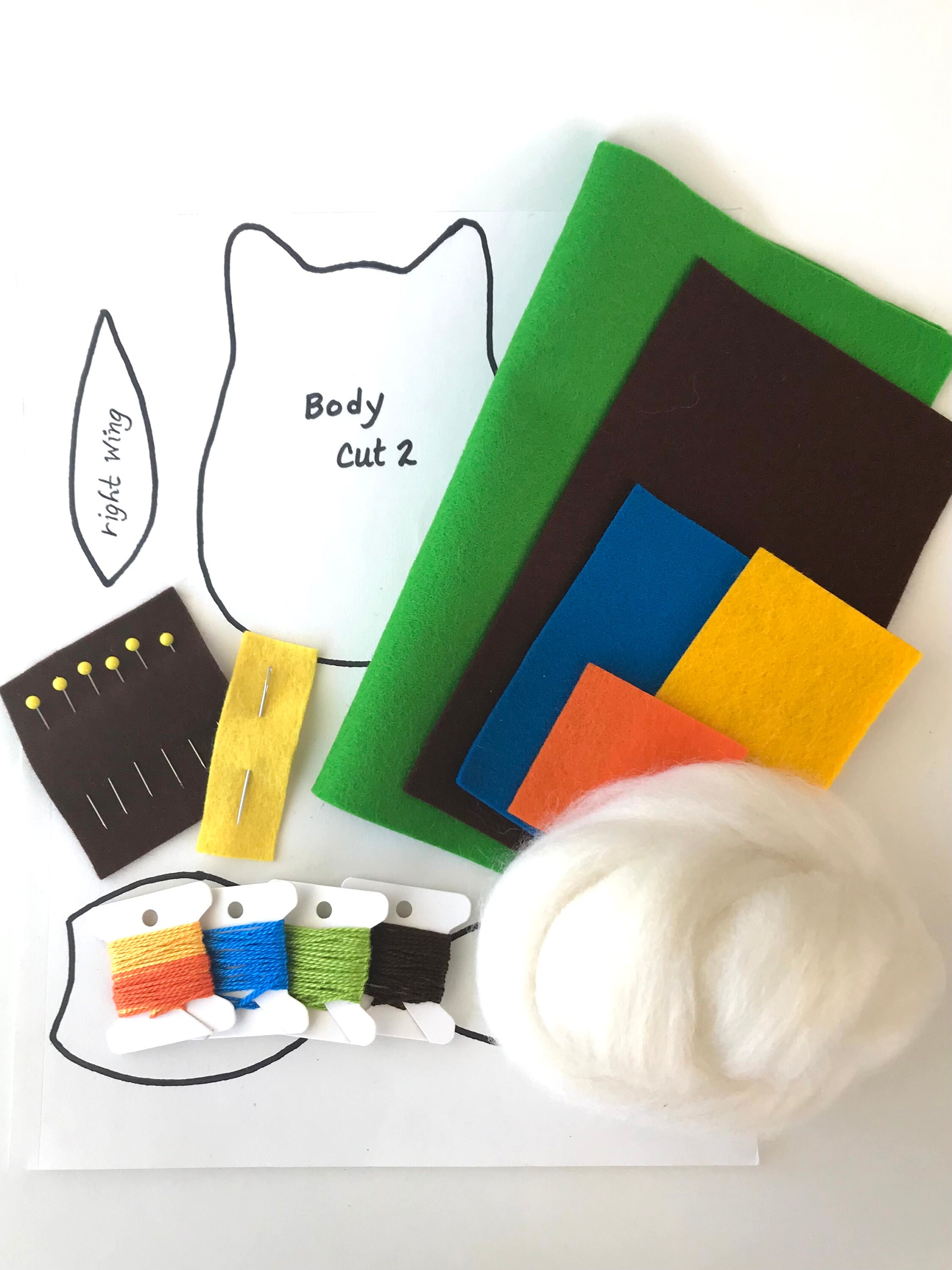 Waldorf Inspired Felt Owl Craft Kit - Etsy
