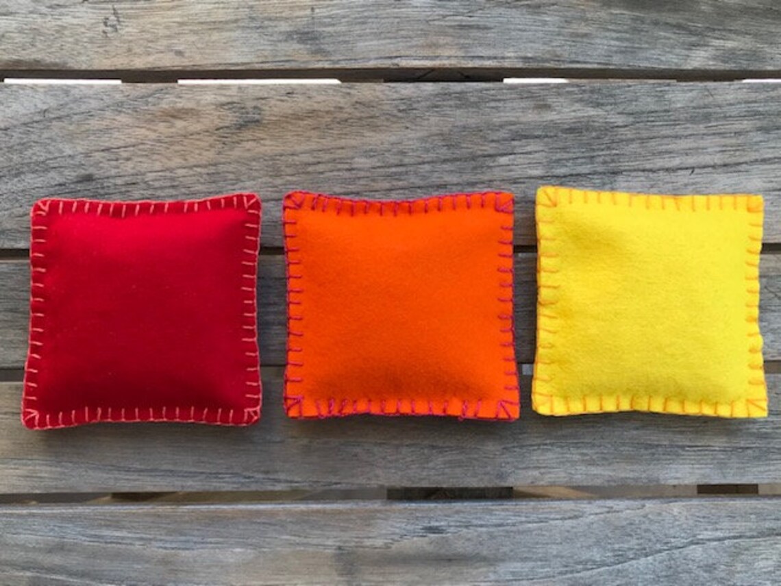 Waldorf Craft Kit Rainbow Wool Felt Beanbags - Etsy
