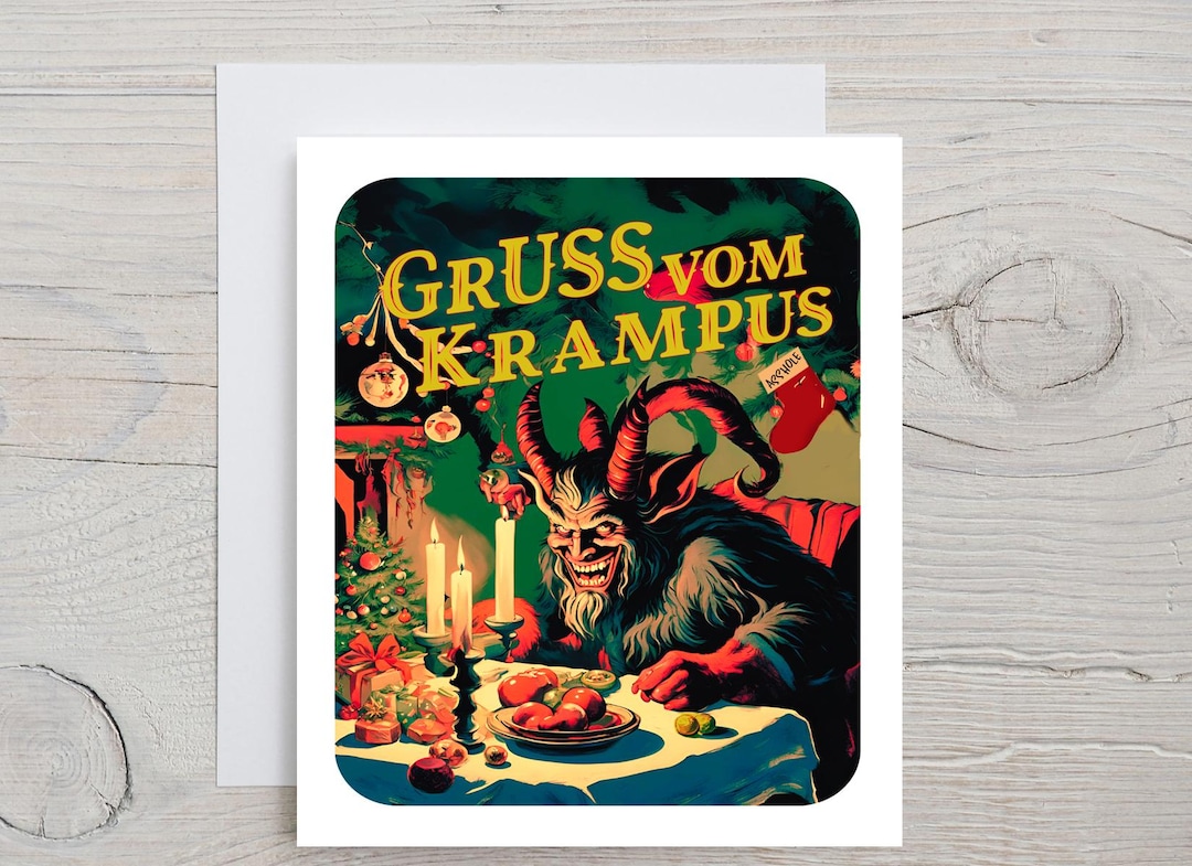 KRAMPUS Cards, Krampus Christmas Cards, Greetings From Krampus Cards ...