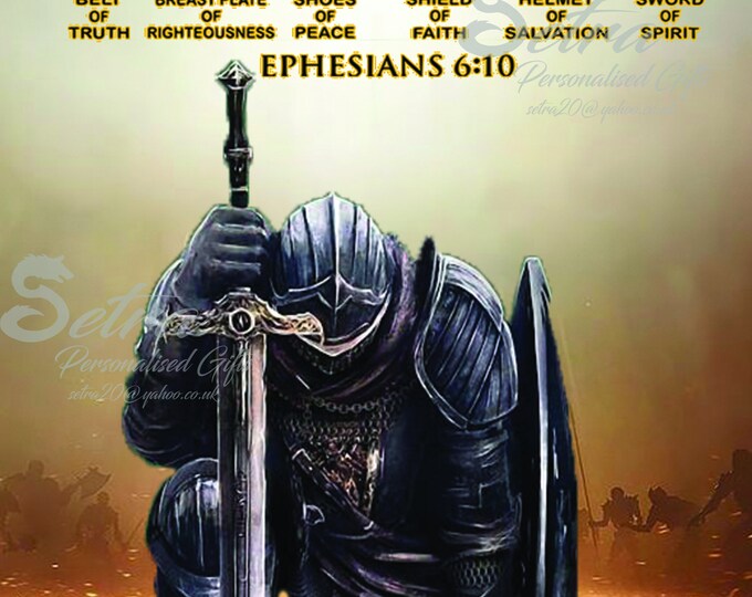 Armor of God Digital Download, Put on Full Armor, Ephesians 6-10 - Etsy