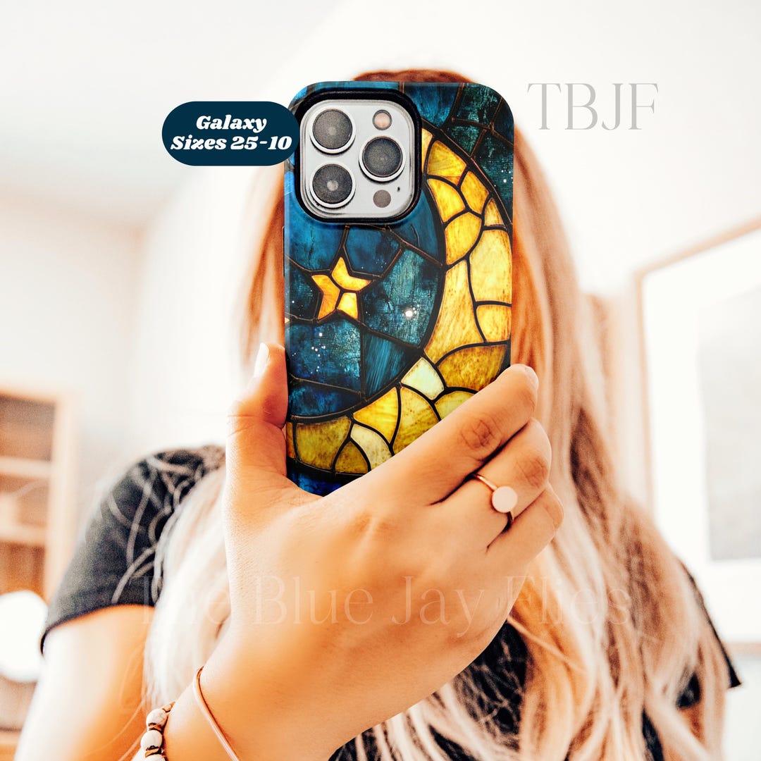 Crescent Moon & Star Celestial Samsung Galaxy S25 S24 S23 Tough Phone ...