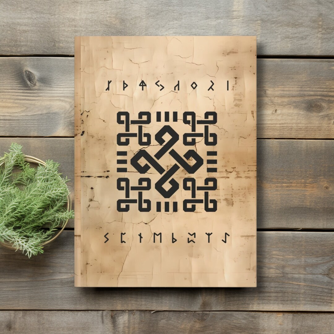 Norse Runic Logo Hardcover Journal, Medieval Book Gifts, Viking ...