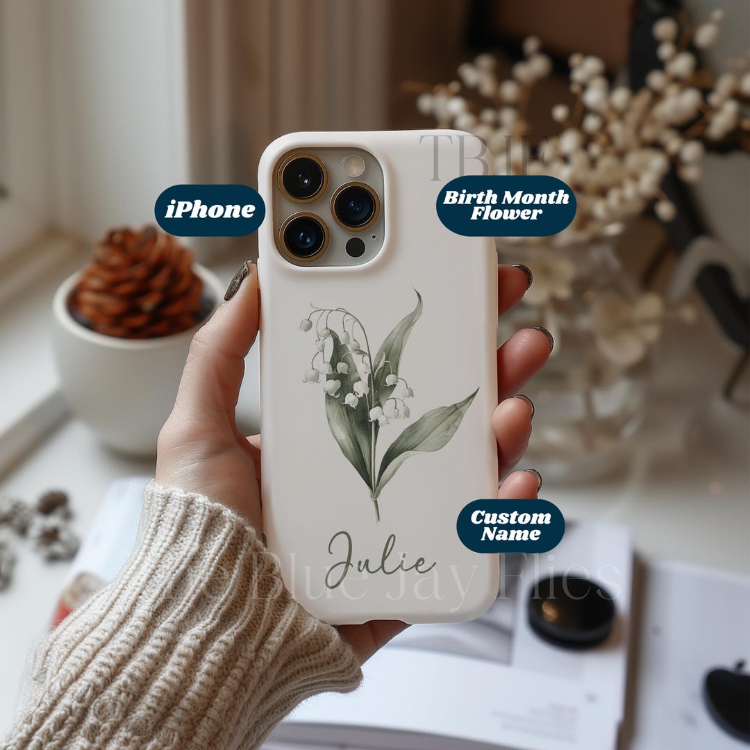 Birth Month Flower May Lilly of the Valley Custom Phone Tough Case Boho ...