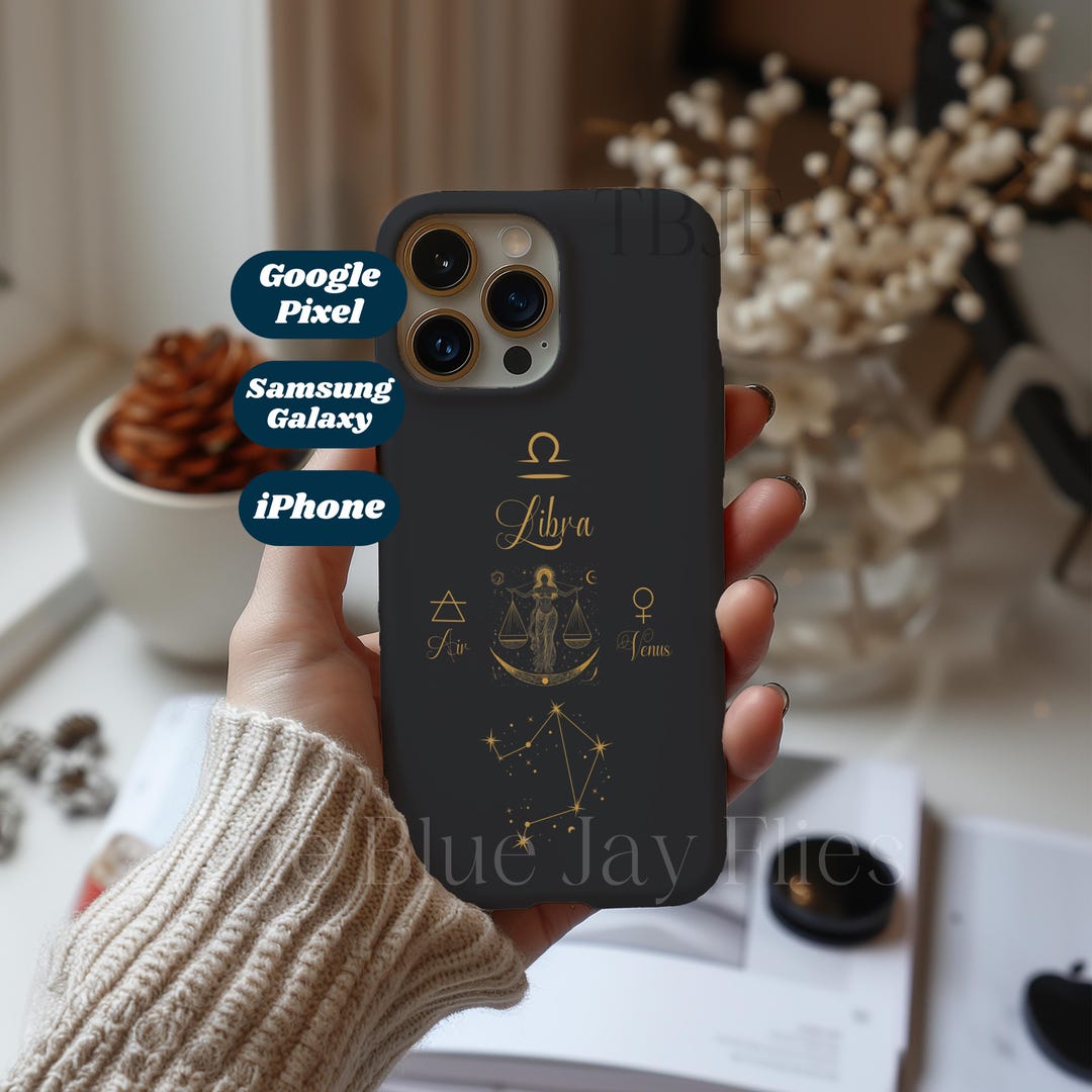 Vintage Libra Zodiac Air Sign Element Glyphs Phone Tough Case iPhone 16 ...