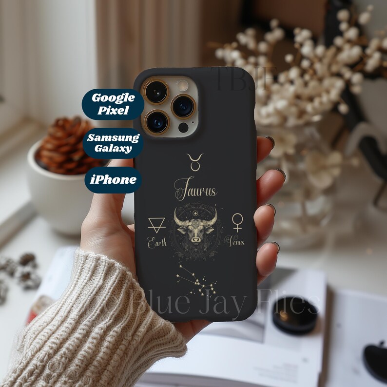 Vintage Taurus Zodiac Earth Sign Element Phone Tough Case iPhone 17 Air ...