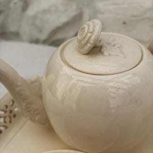 Vintage Leedsware Creamware Tea Set and Tray - Etsy