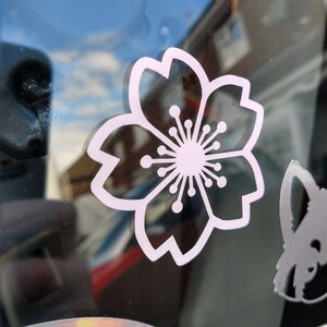 Kawaii Sakura Vinyl Car Decal Sticker - Etsy