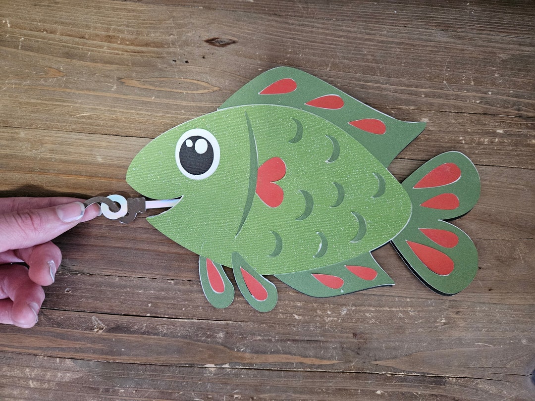 Fish Gift Card Holder Fathers Day Card Birthday Card Gift Card Holder ...