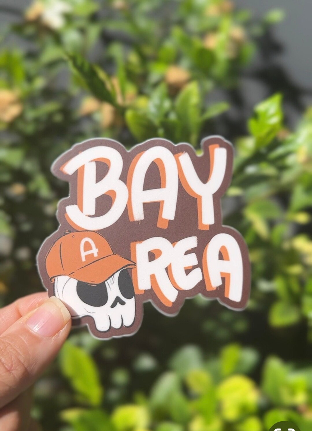 Bay Area Skeleton Sticker matte - Etsy