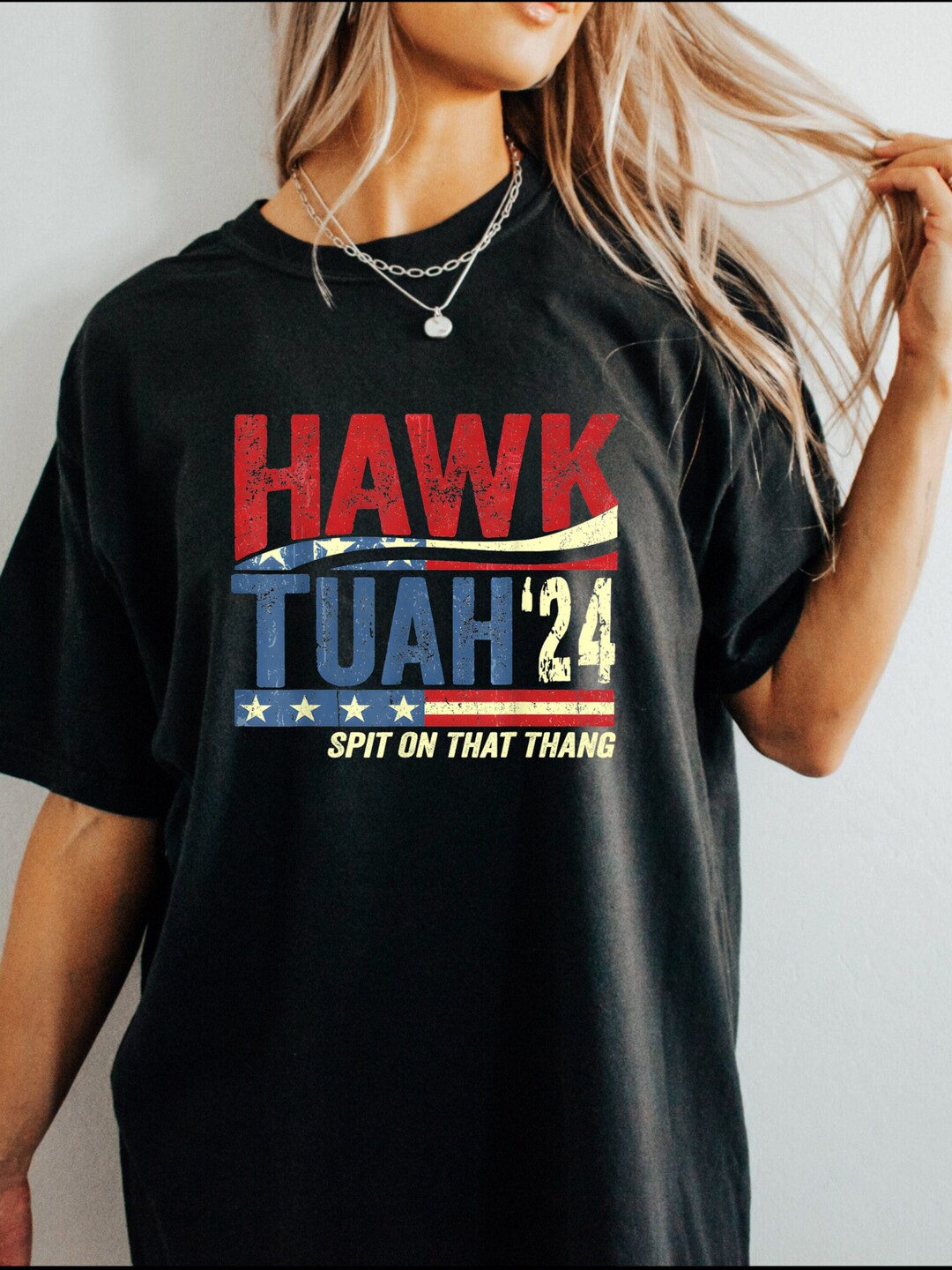 Hawk Tuah Spit On That Thang 2024 Png, Hawk Tuah 24 Funny Trendy Unisex ...