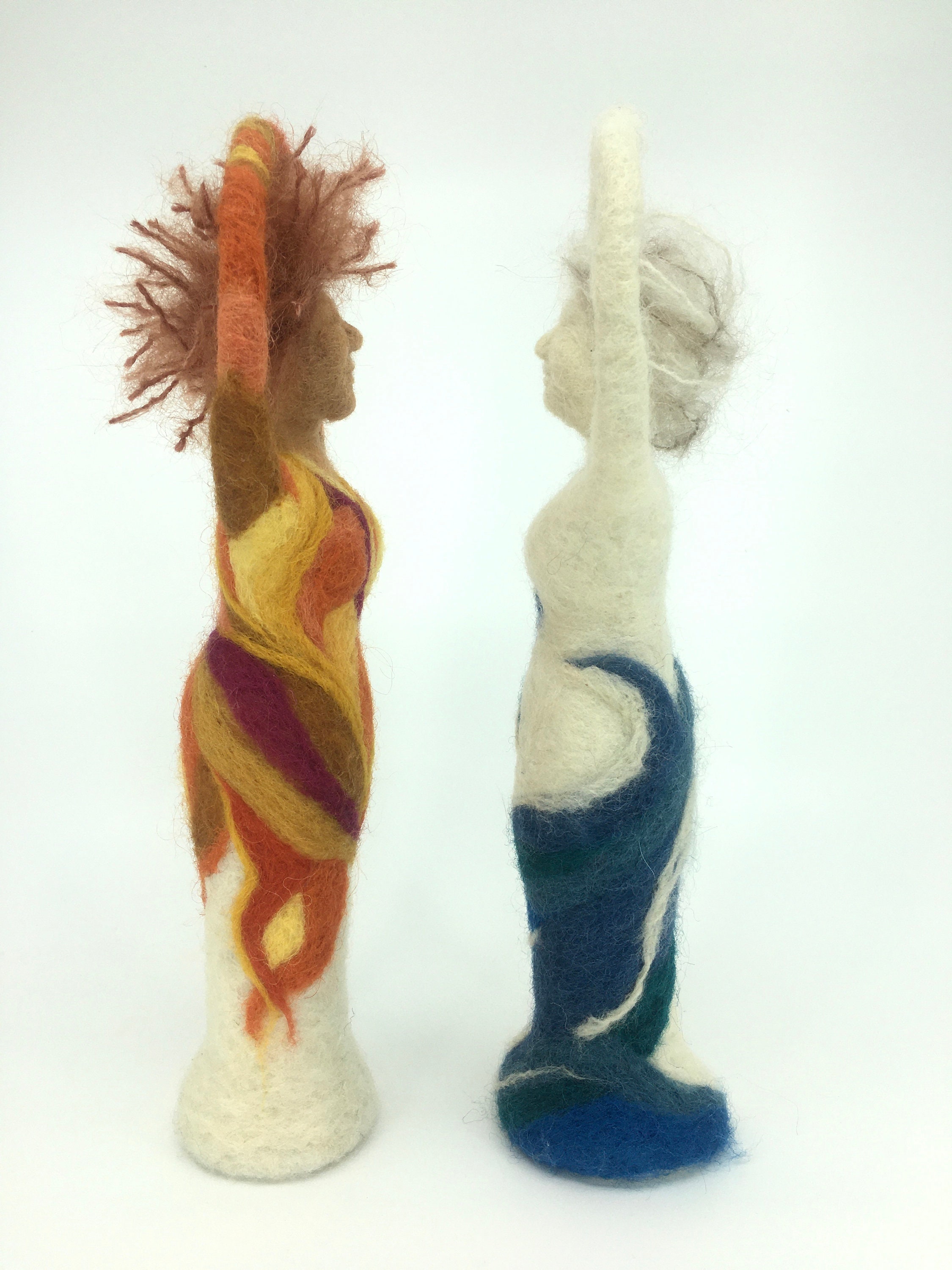 Moon Goddess Art Doll Needle Felted Figure - Etsy
