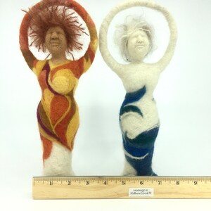 Sun Goddess Art Doll Needle Felted Figure - Etsy