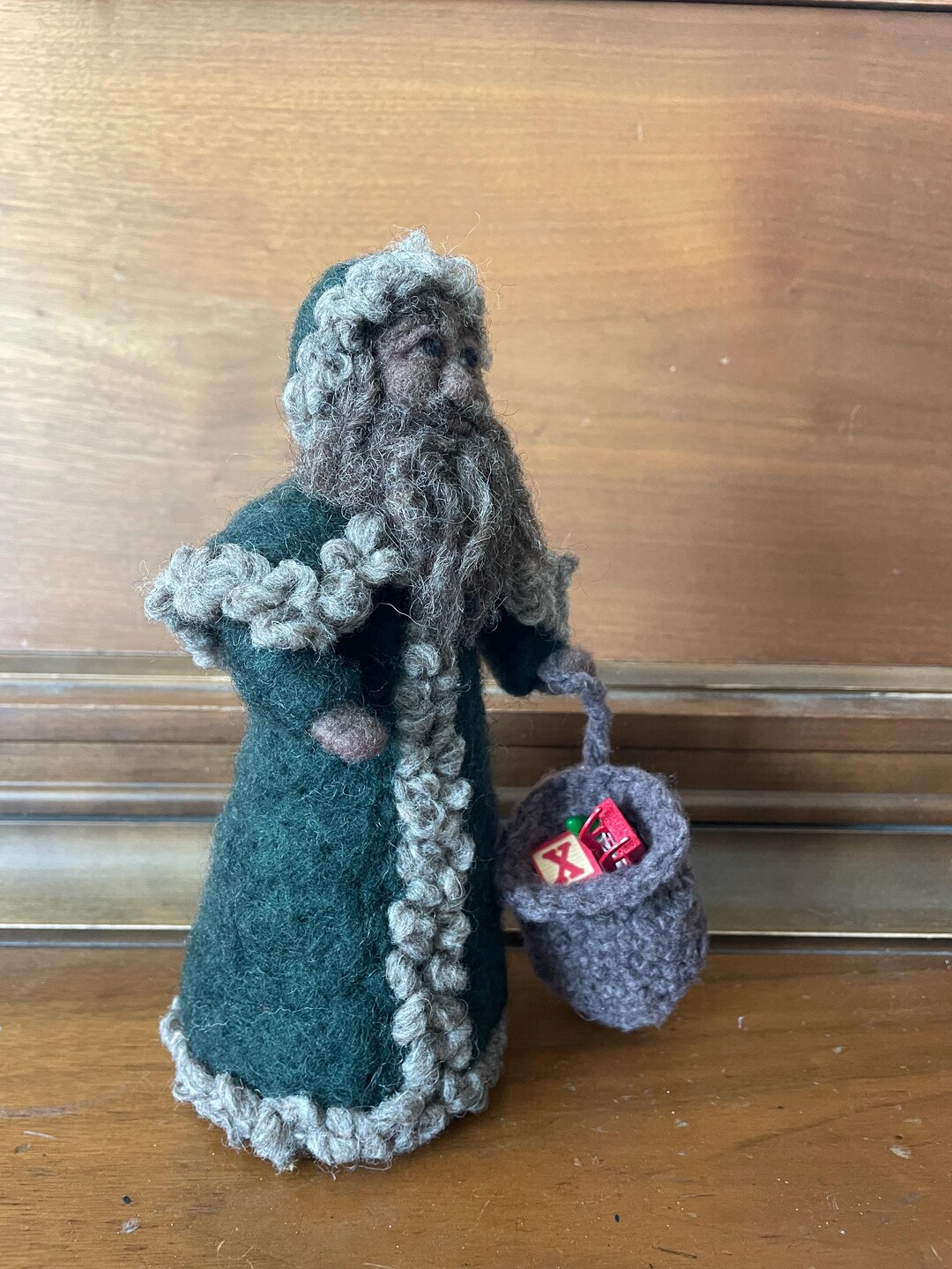 Old World Saint Nicholas Felted Figure - Etsy