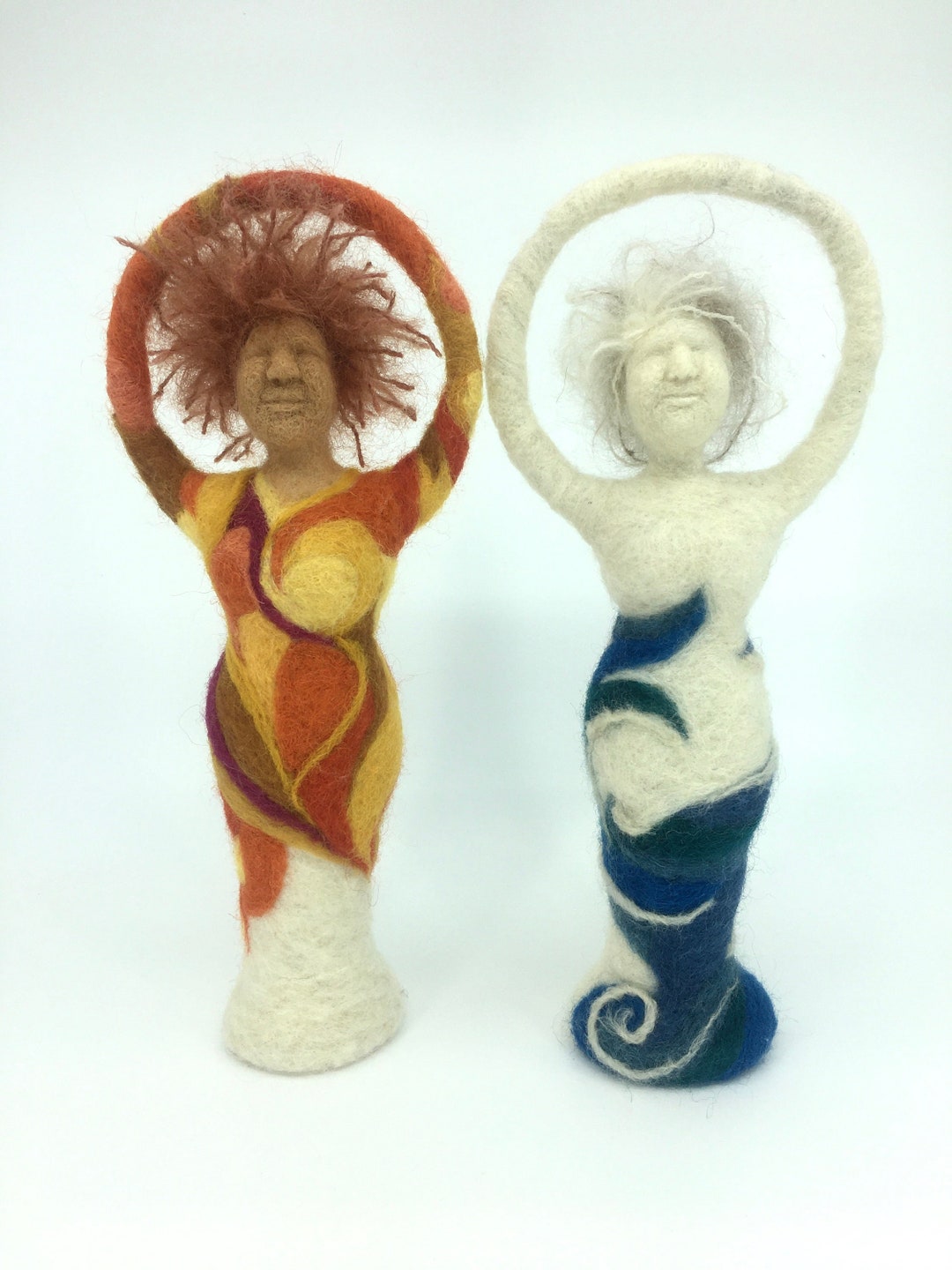 Sun Goddess Art Doll Needle Felted Figure - Etsy