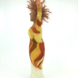 Sun Goddess Art Doll Needle Felted Figure - Etsy